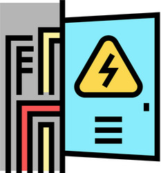 Main switchboard icon outline Royalty Free Vector Image