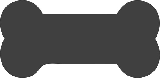 Dog bone paw name tag Royalty Free Vector Image