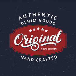 Original hand written lettering sign logo stamp Vector Image