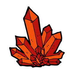 Comic cartoon crystals Royalty Free Vector Image