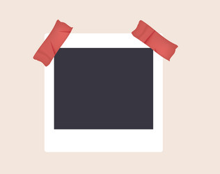 Picture frames taped photo border with scotch Vector Image