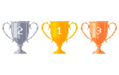 8 Bit Trophy Vector Images (over 230)