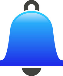 Colorful bell logo notification logo designs Vector Image