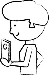 Cartoon man ico Royalty Free Vector Image - VectorStock