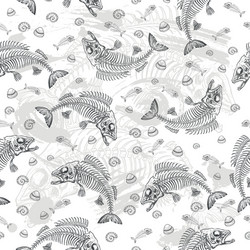 Fishbone drawing Royalty Free Vector Image - VectorStock