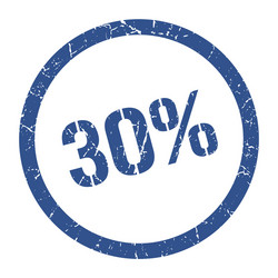 30 off stamp Royalty Free Vector Image - VectorStock