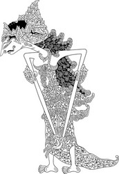 Wayang kayon or tree life Royalty Free Vector Image