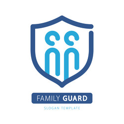 Group unity care emblem people logo Royalty Free Vector