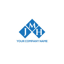 Jmh letter logo design on white background Vector Image