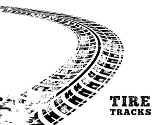 Tire track splash Royalty Free Vector Image - VectorStock