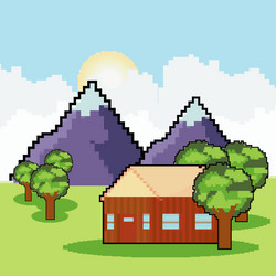 8 Bit Landscape Vector Images (over 1,500)