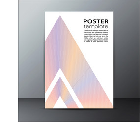 Blending effect neon poster template Royalty Free Vector