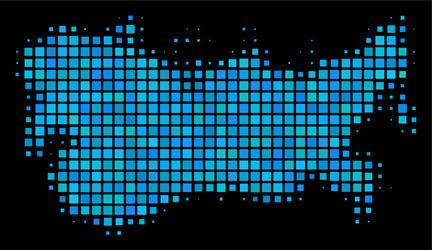 Halftone ussr map Royalty Free Vector Image - VectorStock