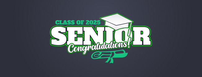 Congratulations senior class of 2025 banner Vector Image