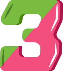Pink Number 3 Vector Images (over 920)