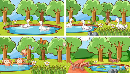 Scenery Duck Cartoon Vector Images (over 480)