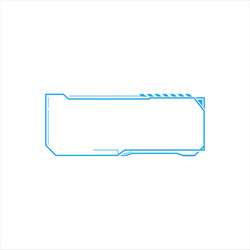 Futuristic button frame Royalty Free Vector Image