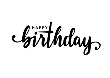 Cursive Happy Birthday Vector Images (over 250)