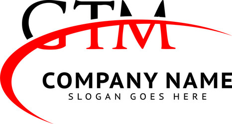 Gtm letter logo Royalty Free Vector Image - VectorStock