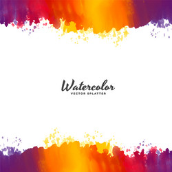 Bright colorful watercolor texture background Vector Image