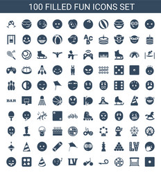7 fun icons Royalty Free Vector Image - VectorStock