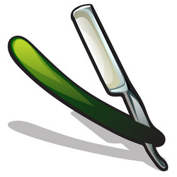 Straight razor sketch Royalty Free Vector Image