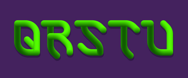 Q r s t vintage patterned letters font in floral Vector Image