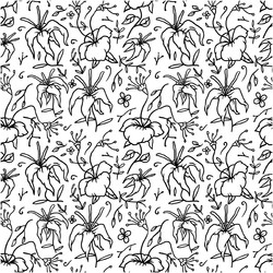Seamless cajeput pattern Royalty Free Vector Image