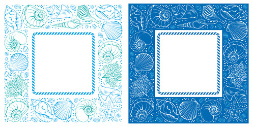 Seashell Frame Vector Images (over 1,500)