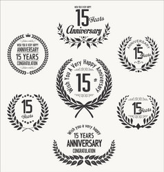 15 Years Anniversary Vector Images (over 1,400)