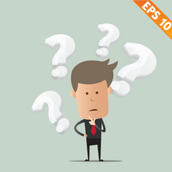 Thinking and choosing between different choices Vector Image