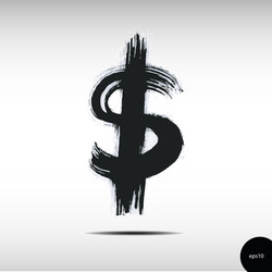 Money font vintage type dollar typeface alphabet Vector Image