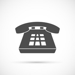 Phone icon button thumbnail Royalty Free Vector Image