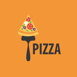 Pizza man logo Royalty Free Vector Image - VectorStock