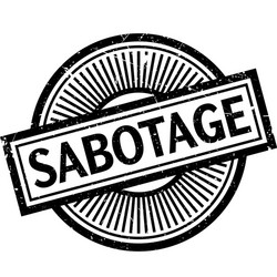 Sabotage rubber stamp Royalty Free Vector Image