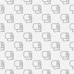 Toilet paper thin line seamless pattern background
