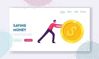 Ten tips for saving money website information Vector Image
