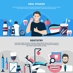 Dental hygiene infographic oral healthcare guide Vector Image