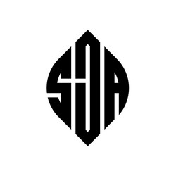 Sja logo letter design Royalty Free Vector Image