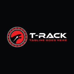 Truck transportation logo design emblem Royalty Free Vector