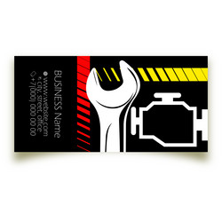 Business card template in golden black and white Vector Image