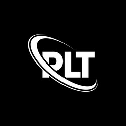 Plt logo letter design Royalty Free Vector Image