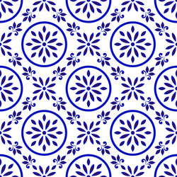 Ceramic tile pattern seamless porcelain decor Vector Image