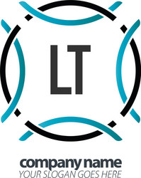 Initial letter ms circle sport logo design Vector Image