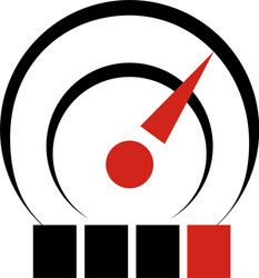 Temperature sensor icon simple style logotype Vector Image