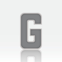 Vintage desert letter g monochrome template Vector Image