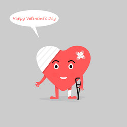 Cartoon heart character playing basketball Vector Image