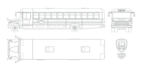 School Bus Plan View
