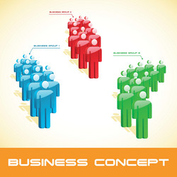 Leadership concept successful team leader Vector Image