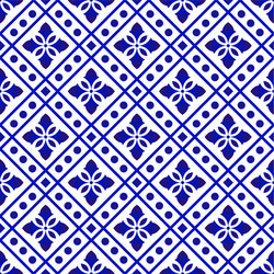 Blue and white batik pattern Royalty Free Vector Image